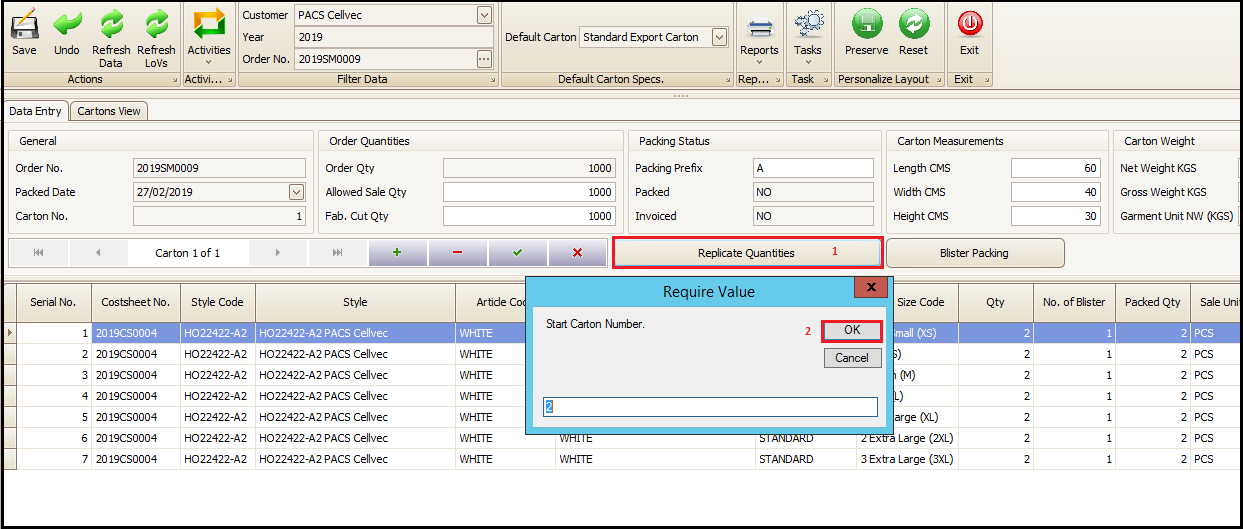 How To Create a Order Packing