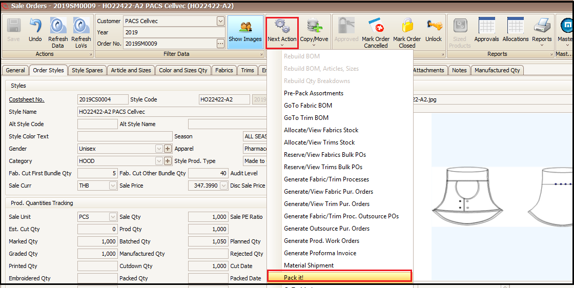 How To Create a Order Packing
