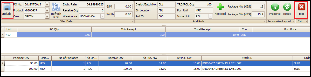 How To Create a Material Receipt (Fabric)
